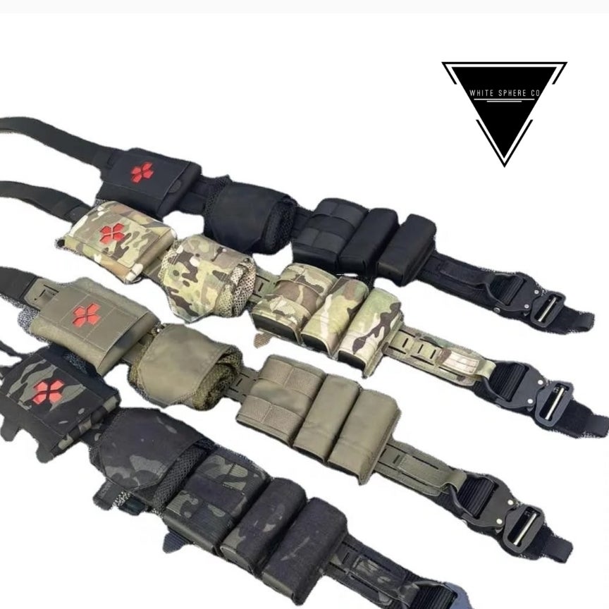 WSC, Black Triangle Range, LARGE Gunslinger Shooters belt | White ...