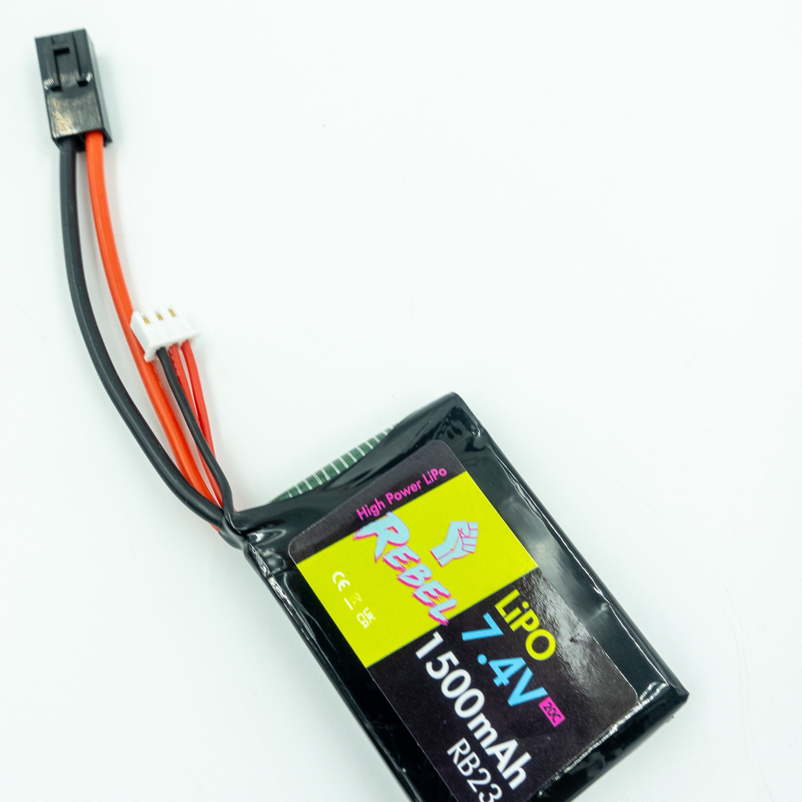 Rebel Battery - 1500mAh LiPo 7.4V 20C stick (PEQ/AN-15) - Mini Tamiya ...